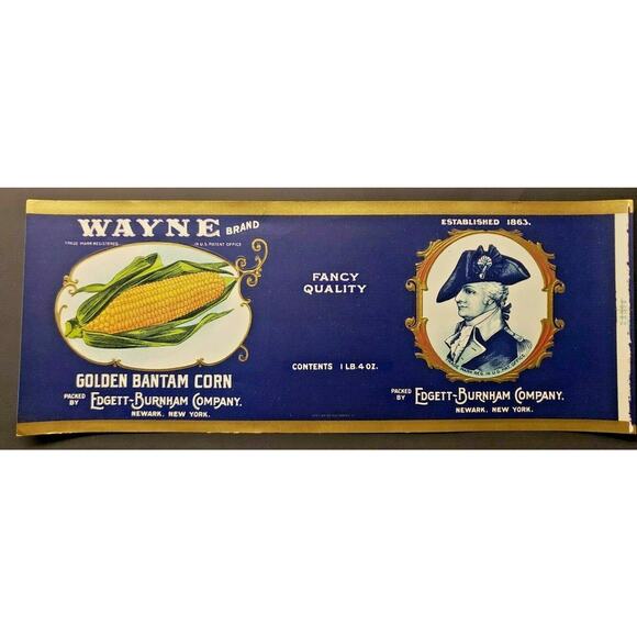 Edgett Burnham Co | Wall Decor | Vintage Wayne Brand Golden Corn Edgett ...